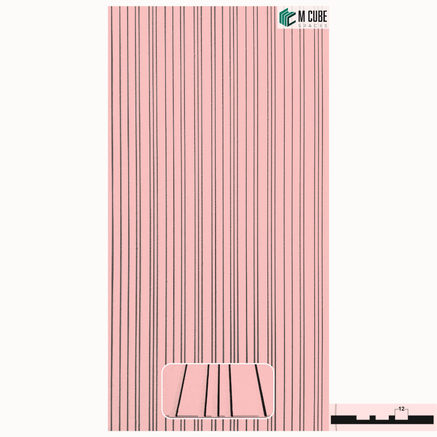MFP-USX-146 8ft x 4ft MDF Fluted Paintable Panel – 8mm – M Cube Spaces